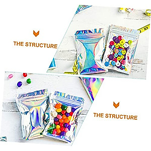 Dime Bag 100pcs Plastic Bag Plastic Bags Plastic Earrings Plastic Sealable Bags Resealable Jewelry Bags Clear Plastic Clear Sealed Bag Jewelry Packing Bags Earring Bags Small Bags