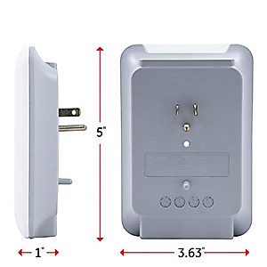 GE home electrical GE Backlit Universal Remote Control for Samsung, Vizio, LG, Sony, Sharp, Roku, Apple TV, RCA, Panasonic, Smart TV, Streaming Players, Blu-Ray, DVD, 4-Device, Purple, 45765