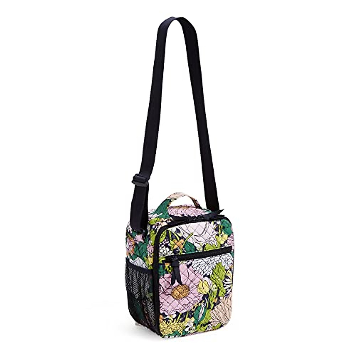 Vera Bradley Women's Cotton Deluxe Lunch Bunch Lunch Bag, Bloom Boom - Recycled Cotton, One Size