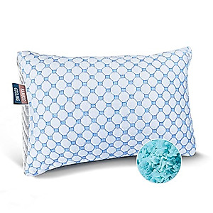 Nestl Cooling Toddler Pillow - Shredded Memory Foam Pillows for Kids, Gel Infused Cooling Pillow, Adjustable Toddler Pillows for Sleeping, Breathable Kids Pillows for Sleeping, 13x18 Inch Kids Pillow