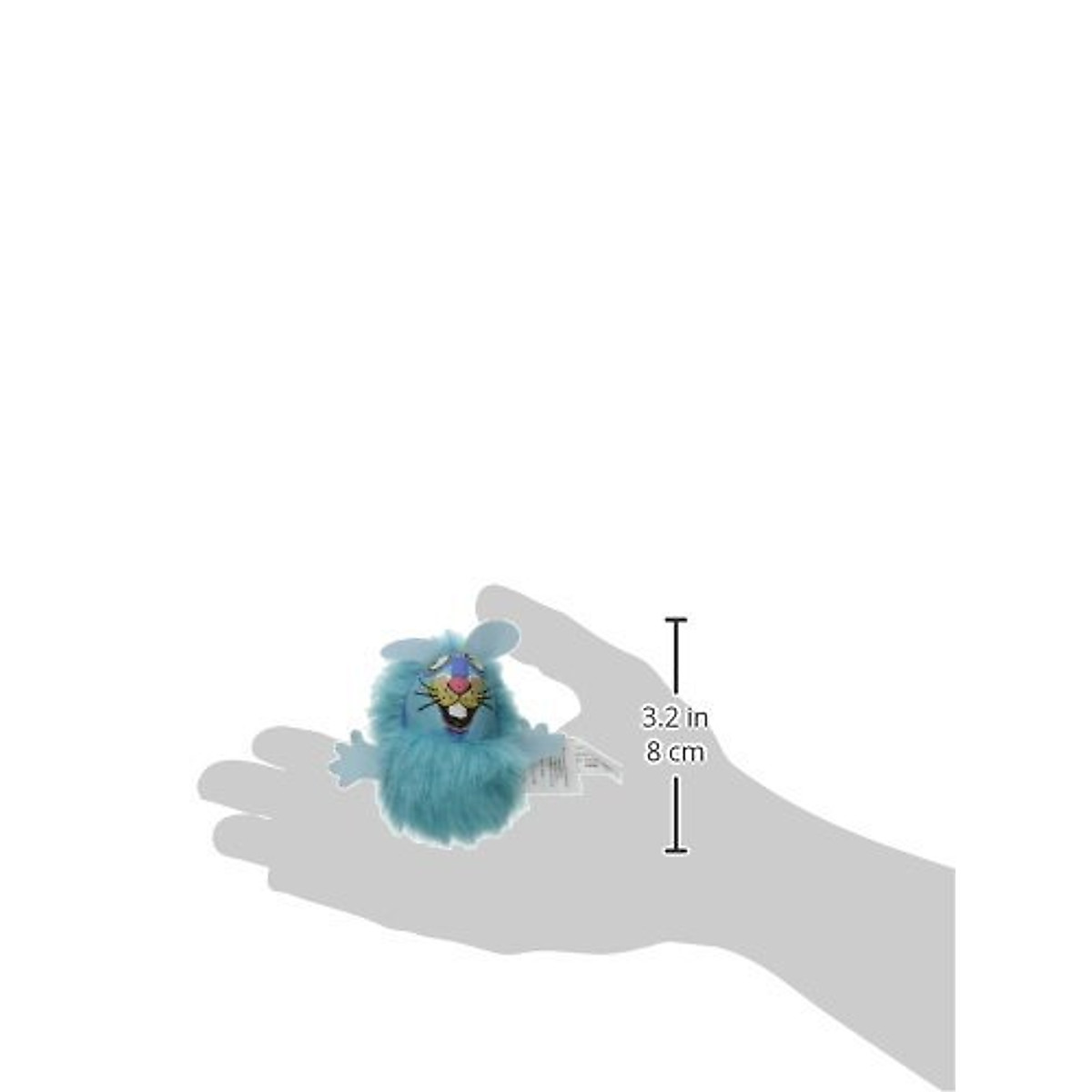 FAT CAT Fluff Bunnies Cat Toys - Catnip Kicker Toy, Blue/ Pink