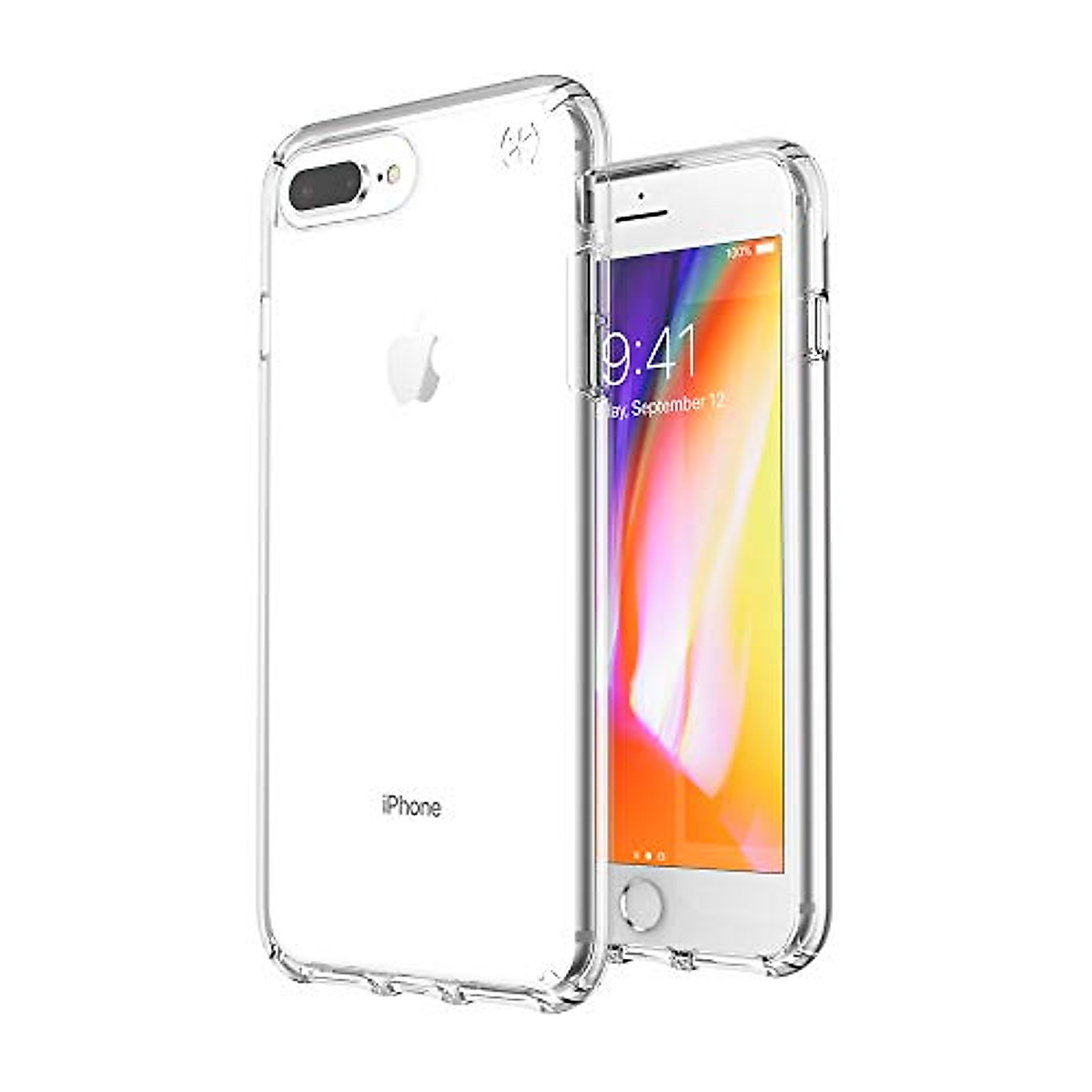 Speck Products Presidio Stay Clear iPhone 8 Plus/iPhone 7 Plus/iPhone 6S Plus Case, Clear/Clear, iPhone 8+/7+/6S+/6+ (119400-5085)
