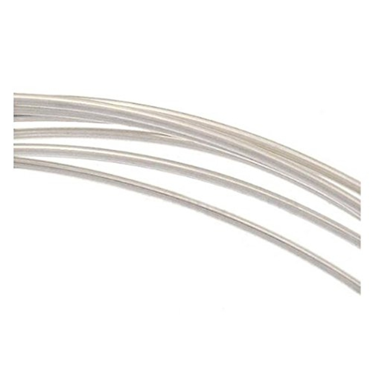 Adabele 5 Feet Authentic Sterling Silver Wire Half Hard Jewelry Wire Round Beading Wire (Wire 0.6mm/22 Gauge/0.024 Inch) SS282-0.6