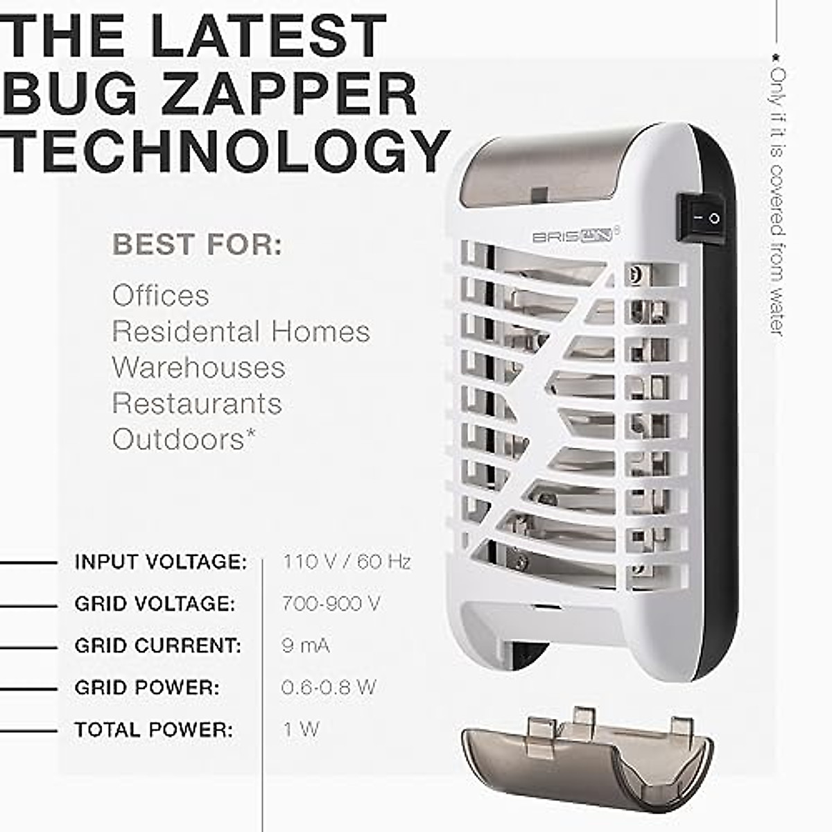 Brison Bug Zapper for Home - Electric Fly Trap Indoor Plug in - Mosquito Fly Insects Killer with 8 Lights 2 Pack Cricket Spider Wasp