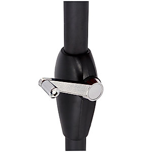 Hampton Bay 10 ft. x 6 ft. Aluminum Patio Umbrella with Push-Button Tilt (Chili)