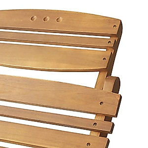 Christopher Knight Home Lahaina Wood Outdoor Chaise Lounge, Natural Yellow