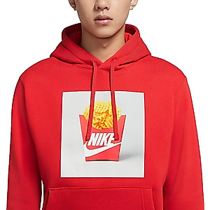 Nike Mens Sole Food Pullover Hoodie Waffle Fries (as1, alpha, x_l, regular, regular, University Red)