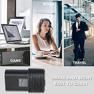 65W USB Type C AC Power Adapter Laptop Charger for Dell XPS 13 9380 9370 9365 9360 9350, Latitude 7370 7280 7480 5480 7275 5290 7490 Dell LA65NM170, 2YKOF, Dell XPS 12 9250, Dell Latitude 12 7275