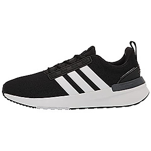 adidas Men's Racer TR21 Trail Running Shoe, Black/White/Core Black, 10.5