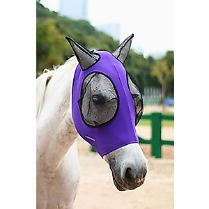 Horse Fly mask, Comfort Horse Fly Masks for Horse,Elasticity Fly Mask with Ears,We Focus On Quality