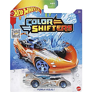 Hot Wheels Color Shifters Toy Car in 1:64 Scale, Repeat Color Change in Icy Cold or Very Warm Water (Styles May Vary)