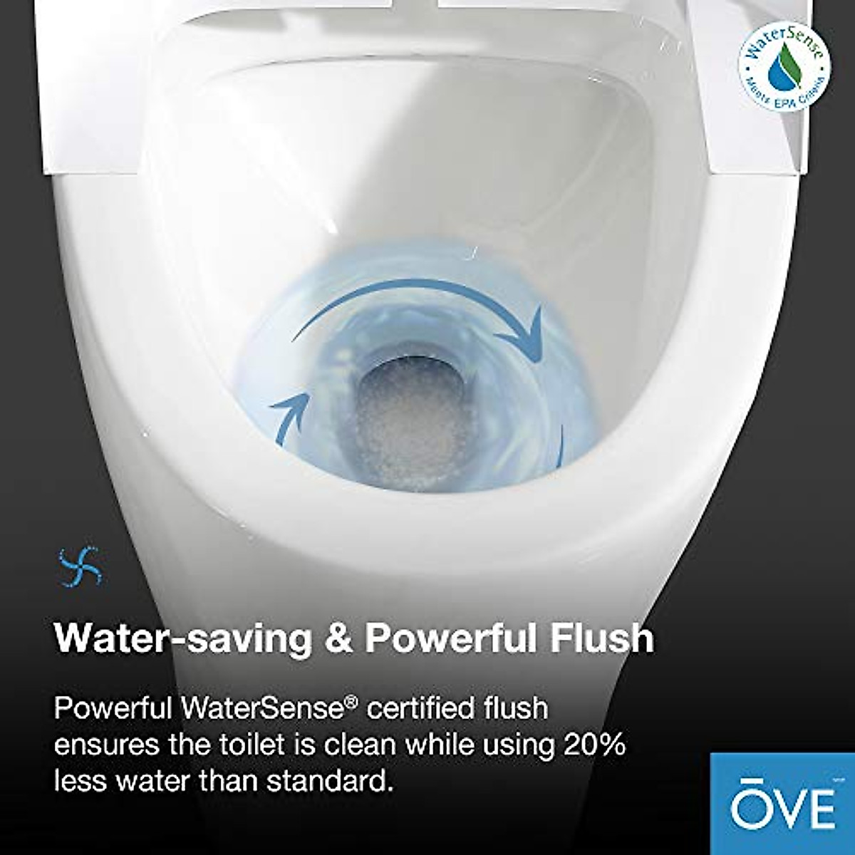 Ove Decors Virtuoso Bidet Toilet Built-in with Tank Elongated, Automatic Flushing, Heated Seat, Soft Close, ECO Mode with Remote Control