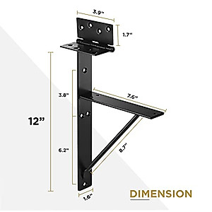 Anti Sag Gate Kit with Gate Hinges Heavy Duty for Wooden Fences-No Sag Gate Corner Brace Bracket for Doors, Corral Gates, Wood Windows (2 Set of Anti Sag Gate Kit and Cane Bolt)