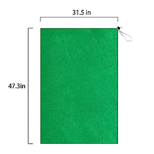 Homimp Frost Protection for Plants,4 Pack of Drawstring Plant Covers (31.5" x 47.3" Inch) Warm Plant Protection Cover Bags for Winter Frost Cold Weather Shrubs & Trees Jacket Covers (Green)