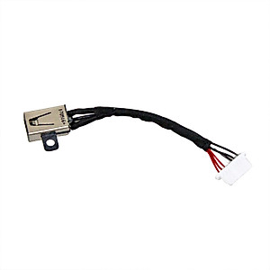 GinTai DC Power Jack with Cable for Dell in-spiron 7586 7786/15 (7590)/ 2-in-1 7778 7779 7386/13 7390 2-in-1/15 7586 17 7786/7791 2-in-1/Series Laptop 06VV22 ND3N8 0ND3N8 450.0EZ0A.0011