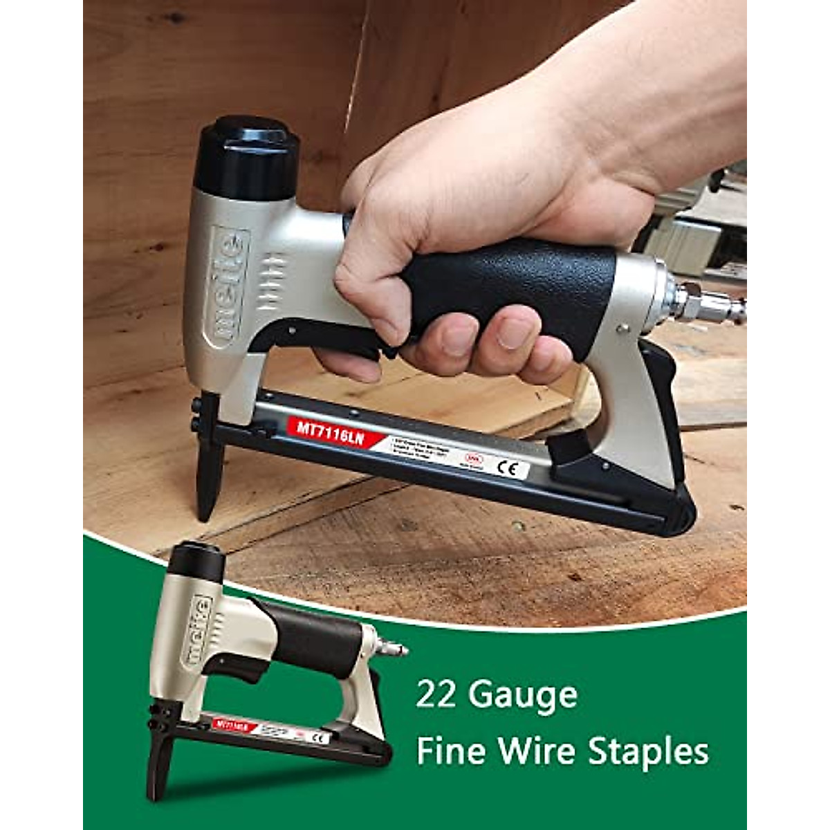 meite 22 Gauge 3/8-inch Crown 304 Stainless Steel Staples with 3/8-inch Length for Upholstery 10,020 pcs/Box (1 Box)