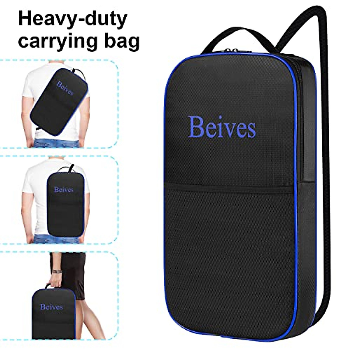 Beives Pickleball Paddles Graphite Pickleball Set Honeycomb Pickleball Rackets Equipment with 2 Pickleball Racquets, 4 Balls and a Portable Carry Bag