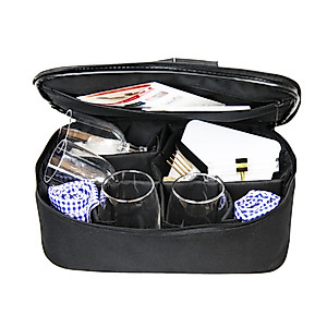 GOODHOPE BAGS Elevated 12 Bottles Wine Cooler with 4-Spinner Wheels