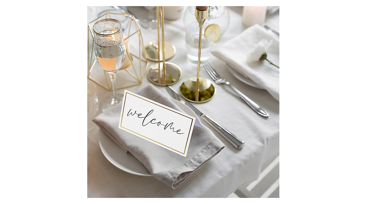 Elegant Place Cards Pack of 120 - Ideal for Events