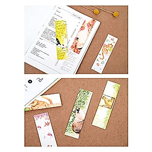 Cat Theme Japanese Style Colorful Bookmarks, 30 PCS (Daily Cat)