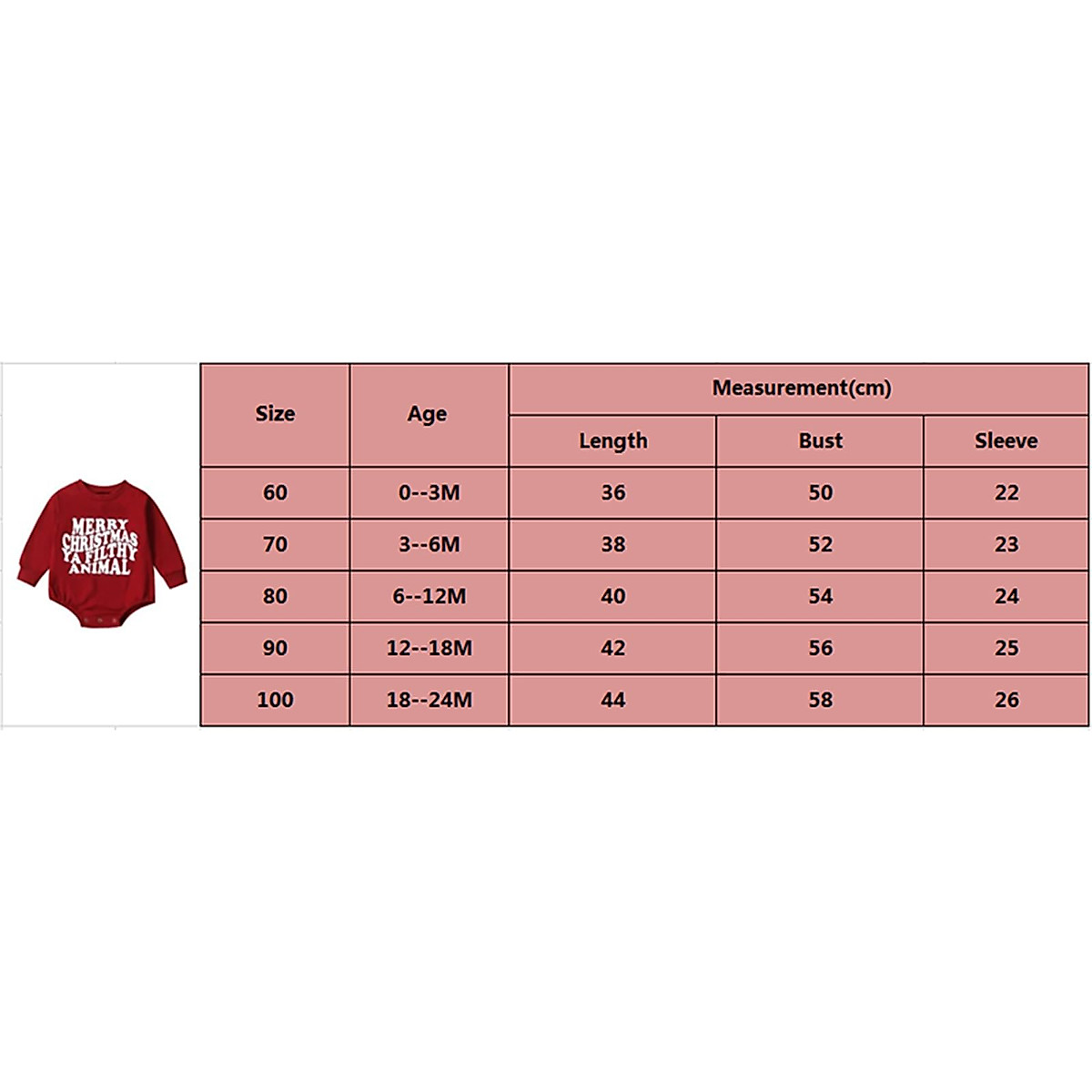 Kodaruber Infant Baby Girl Boy Christmas Outfit Letter Print Sweatshirt Romper Newborn Long Sleeve Onesie Fall Winter Clothes(Wine Red,6-12 Months)