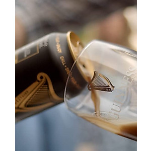 Guinness Gravity Official Beer Pint Glass | Large 20oz Pints Drinking Thick Beer Glasses | Guinness Beer 20 oz Glasses