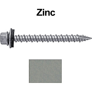 Metal Roofing Screws: (250) 10 x 2 Galvanized Hex Head Sheet Metal Roof Screw. Self Starting Metal to Wood siding Screws. EPDM Washer. No Paint