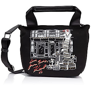 Karl Lagerfeld Paris Womens Essential Everyday Crossbody Bag Cross Body, Bk Fr Vn C, One Size US