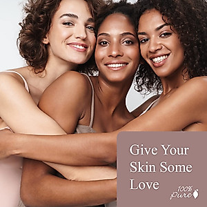 100% PURE Water Foundation Full Coverage Hydrating Makeup, Light Dewy Finish, Moisturizing Concealer for Normal to Dry Skin, Fruit Pigment Color Warm 3.0 w/Yellow Undertones for Light Skin - 1 Fl Oz