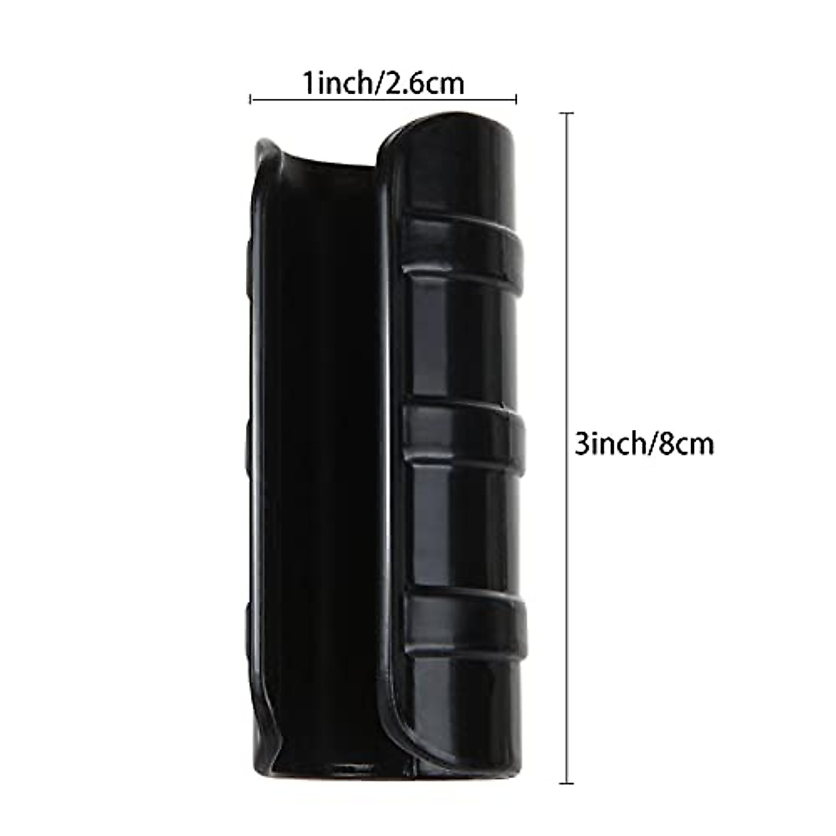 50 PCS 1 inch Greenhouse Clamps Clips 26mm Black ABS Snap Clamp Tube Clip Garden Buildings Tube Clip for Greenhouse Film, Sunshade Nets, Frame Shelters (Outer Ø 1.26”inner Ø 1”)