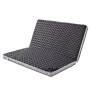 Foldable Mattress, Tatami Floor Mat, Multi- Portable Crib Mattress Play Mat with Travel Carry Case, Student Dorm Single Sleeping Pad-Black 150x200x5cm(59x79x2inch)