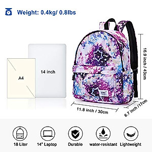 LCNC Backpack for School School Backpack for Girls Boys Teens Galaxy Backpack for Elementary school Middle school Kids Bookbag