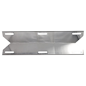BBQ Grill Heat Shield Plate Tent Replacement Parts for Permasteel PG-50506-SRLA - Compatible Barbeque Stainless Steel Flame Tamer, Guard, Deflector, Flavorizer Bar, Vaporizer Bar, Burner Cover 15"