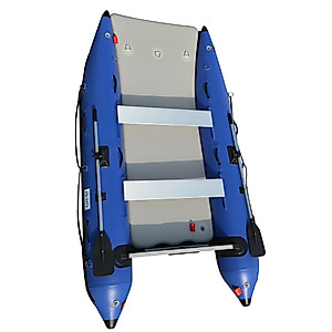 BRIS 11 ft Inflatable Catamaran Inflatable Boat Inflatable Dinghy Mini Cat Boat Blue