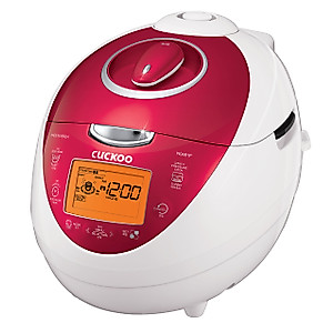 Cuckoo CRP-N0681F 6 Cups Electric Rice Cooker, 110v, Red