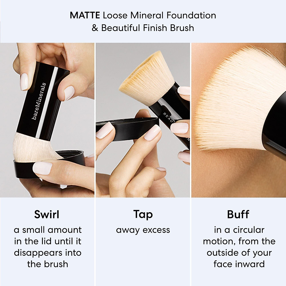bareMinerals Original Matte Loose Mineral Foundation SPF 15, Powder Foundation Makeup, Buildable Coverage, Reduces Shine, Talc Free Foundation, Vegan