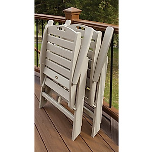 Trex Outdoor Furniture Yacht Club Folding Highback Chair, Sand Castle