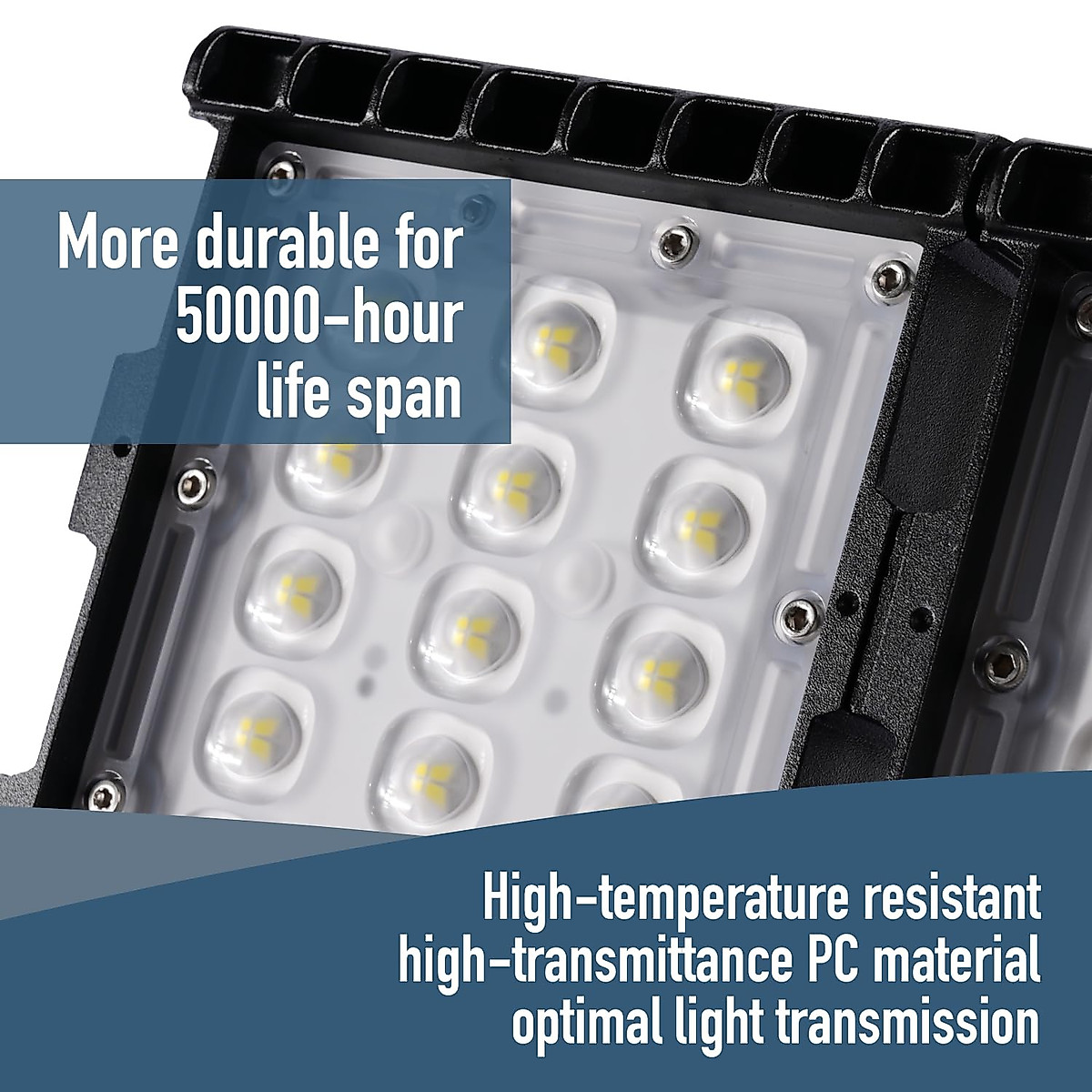 HBKSUSKT 500W LED Stadium Flood Lights Commercial Outdoor Field Lighting -Super Bright 70000 Lumen, IP65 Waterproof, 6000K Daylight, Parking lot Light, Adjustable Lighting Arena Lights