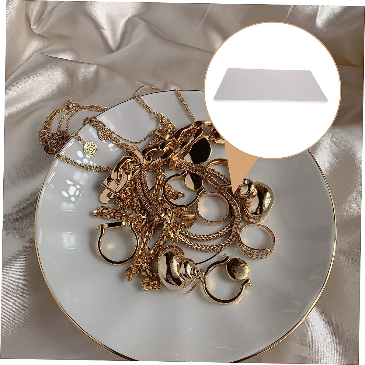 DOITOOL Box ring tray core jewelry insert sponge ornament tray accessory tray ring inserts for loose rings jewelry display pads sponge ring insert velvet accessories travel drawer