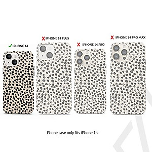 BURGA Phone Case Compatible with iPhone 14 - Wireless Charging Compatible, Hybrid 2-Layer Hard Shell + Silicone Protective Case, Heavy Duty Protection, Slim Fit, Almond Latte