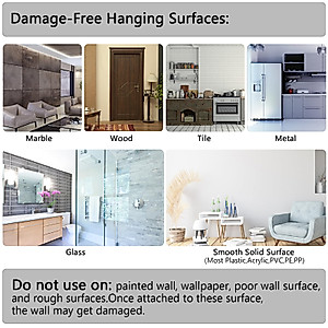 Willtok 12PCS Premium Adhesive Hooks, Stainless Steel No-Tools Adhesive Hooks for Hanging Heavy Duty, Sticky Adhesive Hook with Strong Holding for Decoration/Organization