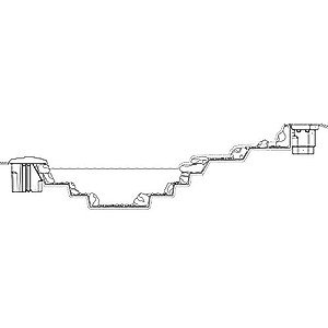 Atlantic Water Gardens BF1900 Pond Filter & Waterfall Spillway, 19-inch, Black