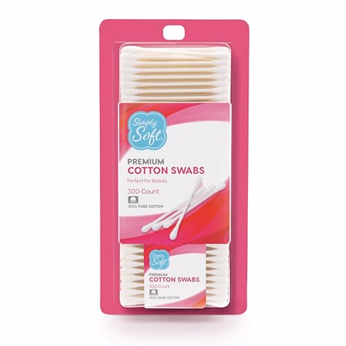 Medline Simply Soft Cotton Tip Applicators, Cotton Swabs with Double Round Tips, 300 Count