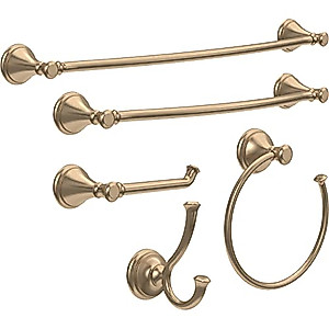 Delta Faucet 79746-CZ Cassidy Wall Mounted Towel Ring in Champagne Bronze, Bathroom Accessories