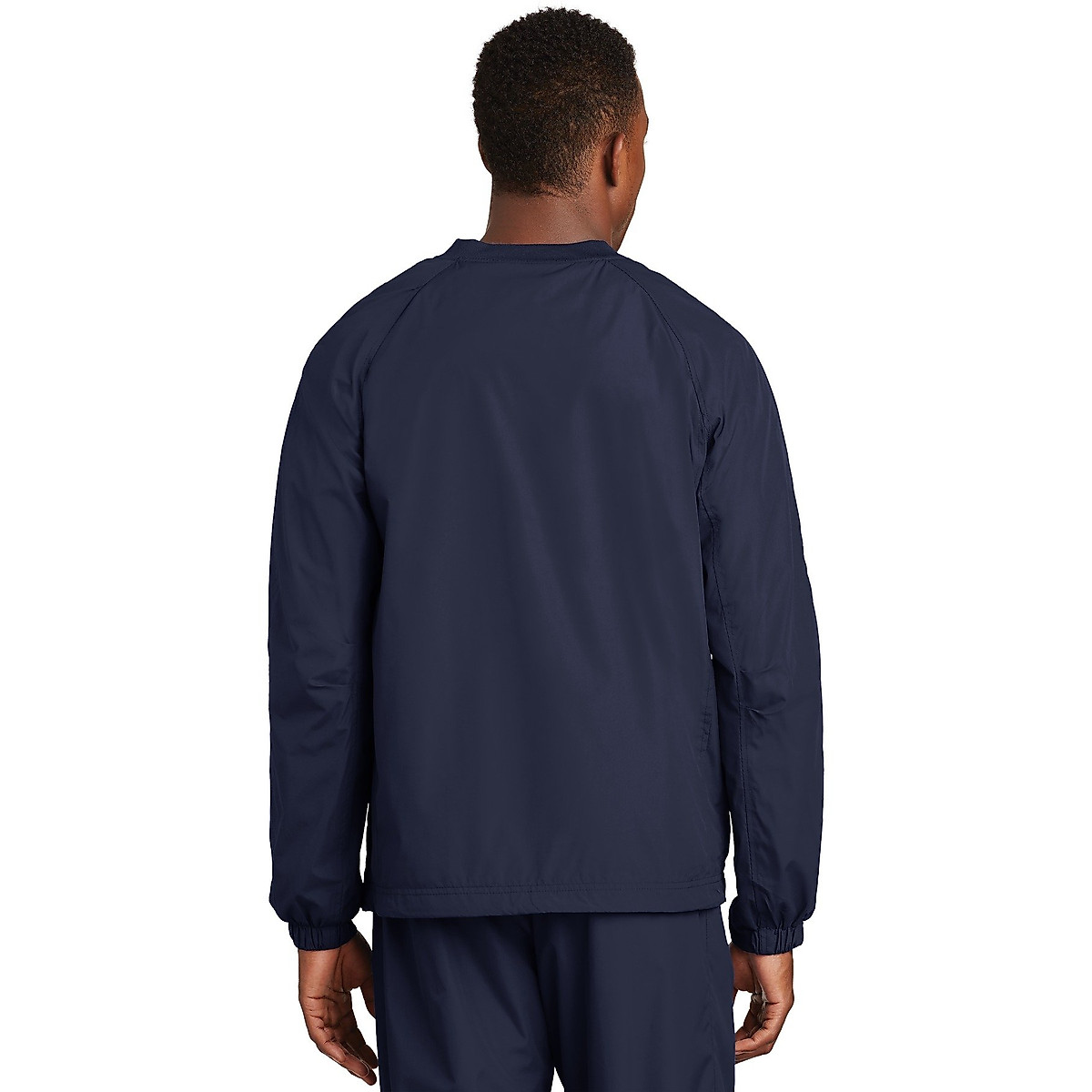 Sport-Tek V-Neck Raglan Wind Shirt 2XL True Navy