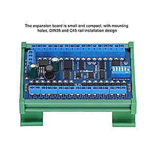 16 Channel Expansion Board, Power Supply Control Module DC 6.5‑30V Simple Wiring Less Interference for Smart Home for Surveillance System(with Shell)