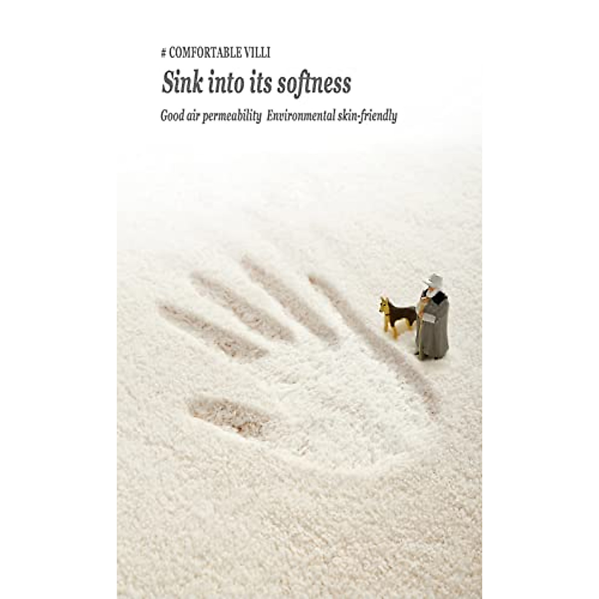 YEAHSPACE Mushroom Rug Round 40 inch Aesthetic Circle Area Rug Living Room Bedroom Decor-Various Artistic Mushroom Art Beige