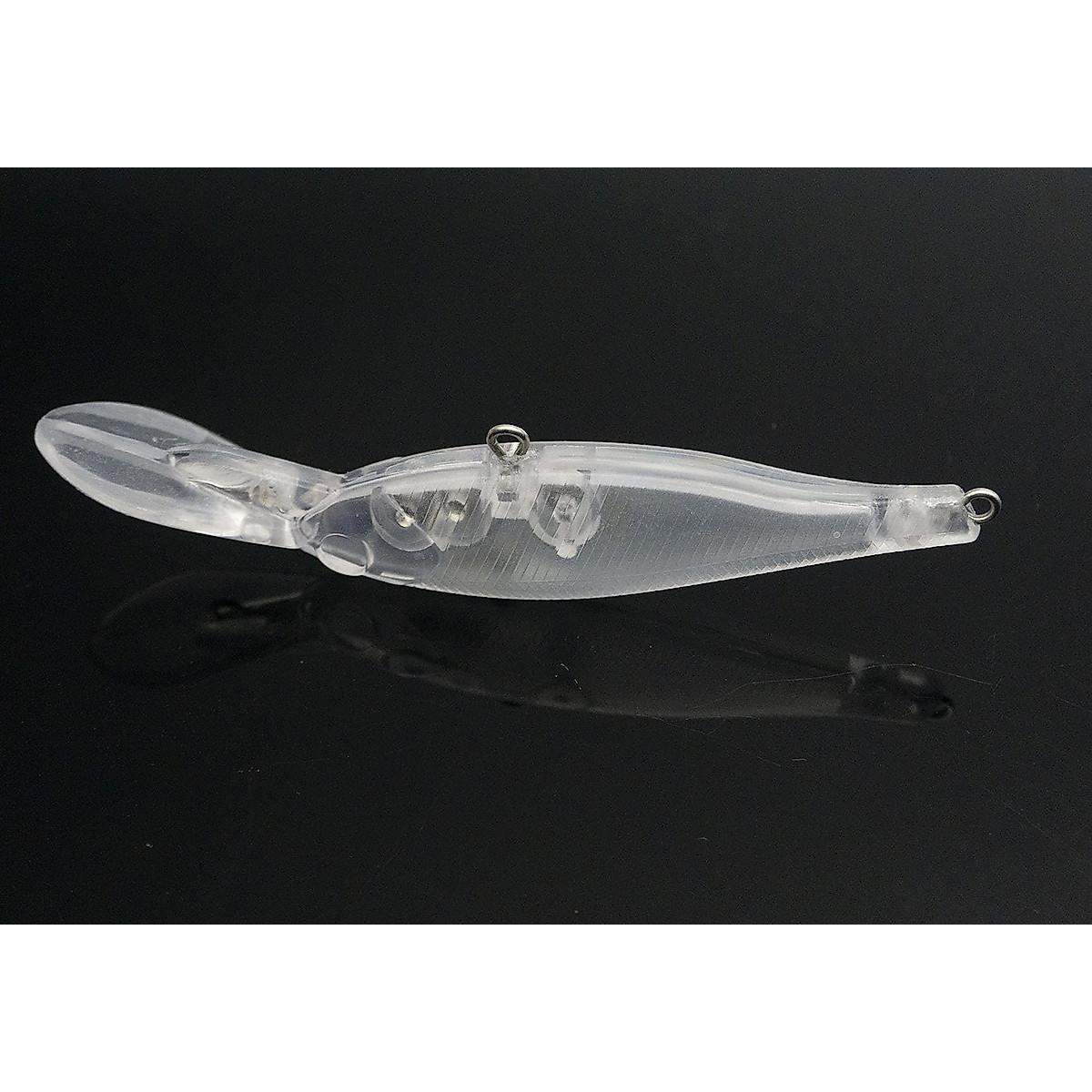 10PCS Unpainted Lure Blanks 6.29g 9.2cm with 5mm Free Fishing Eye Crankbait Baits Simulation Blank Body Clear Hard Baits Trout Salmon Minnow Lure Popper Lures Topwater Freshwater 5mm 8335