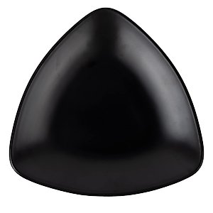 AUEAR, A5 Melamine Trinket Dish Decorative Jewelry Tray Dish Ring Holder Organizer for Jewelry Keys Food Safe Dishware Black (Triangle)