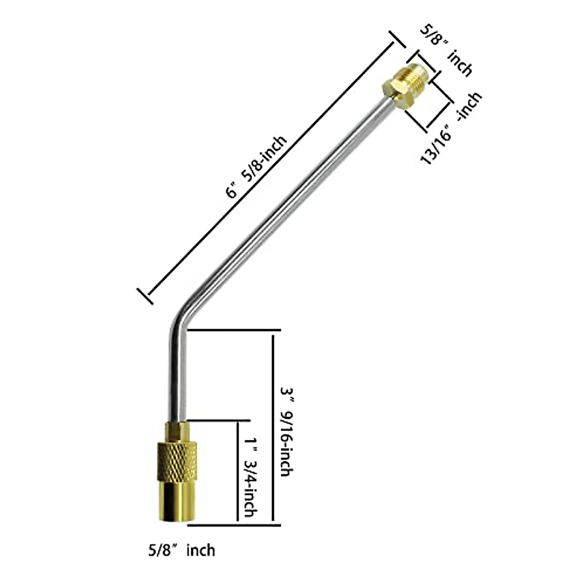 MCAMPAS Propane Elbow Adapter，3/8" Male Flare Elbow Extended Conversion Fitting for Blackstone 17" and 22" Tabletop Griddle Grill Convert Connect to RV Trailer Extension Lp Hose